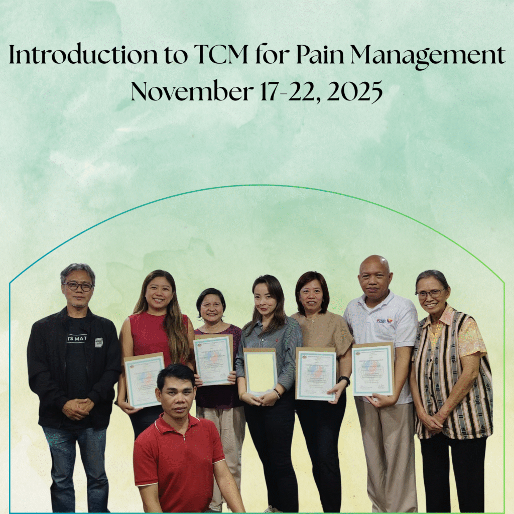 IC 101 – Acupuncture and Tuina Training - INAM Philippines